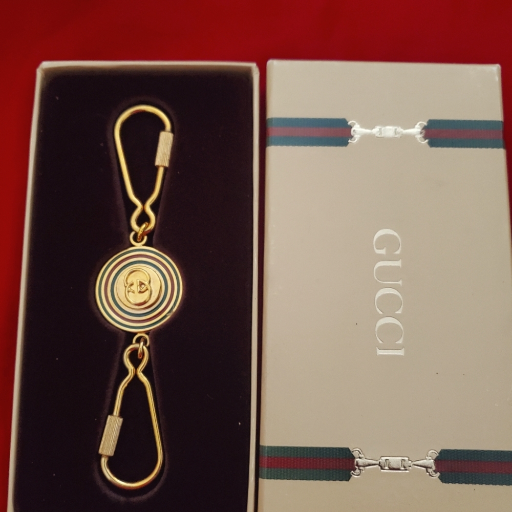 Gucci Authentic Rare New 80's Vintage Double Twist Cl… - Gem